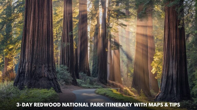 3-Day Redwood National Park Itinerary with Maps & Tips - OhThePlacesWeSee
